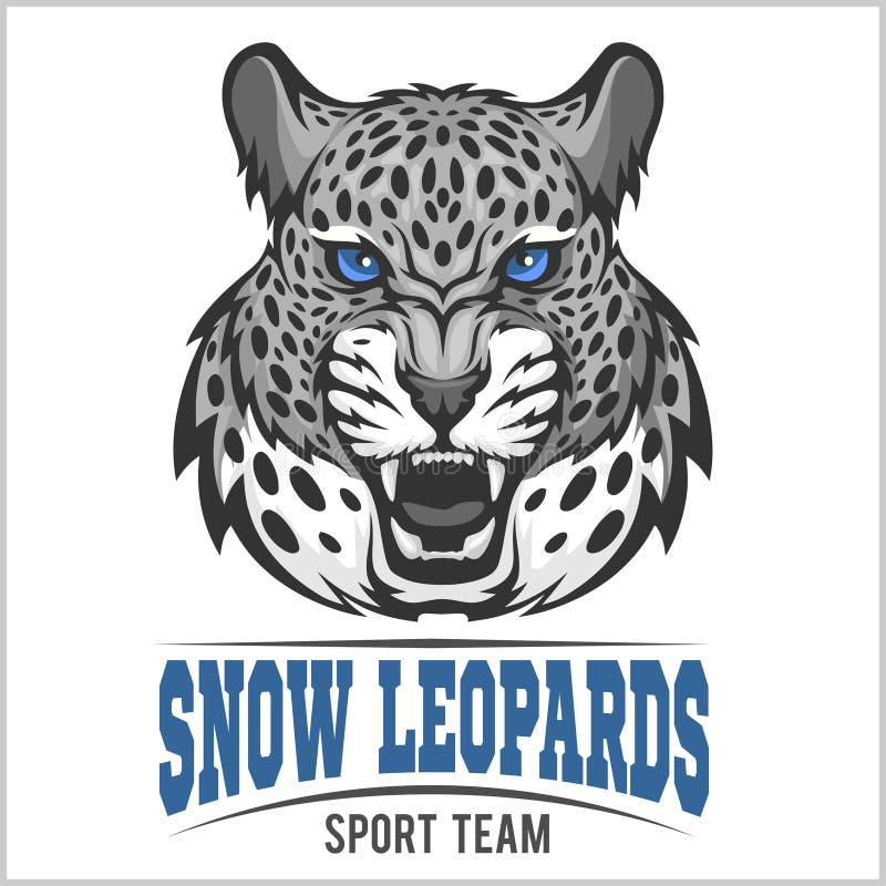 Snow Leopards - Vector Sport Emblem Stock Vector - Illustration of ...