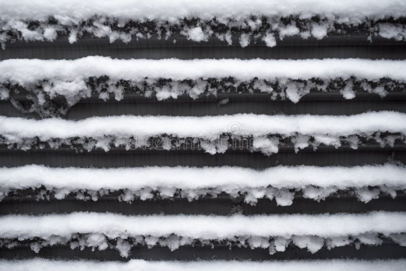 Snow Lies on a Relief Surface Forming Horizontal Stripes Stock Photo ...