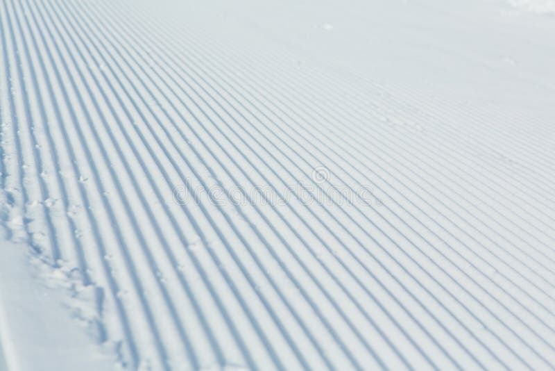 Snow Lines Made from a Snow Machine Stock Image - Image of season ...