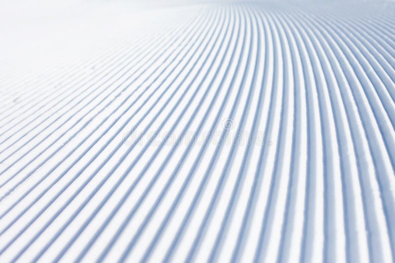Snow Lines Made from a Snow Machine Stock Photo - Image of season ...