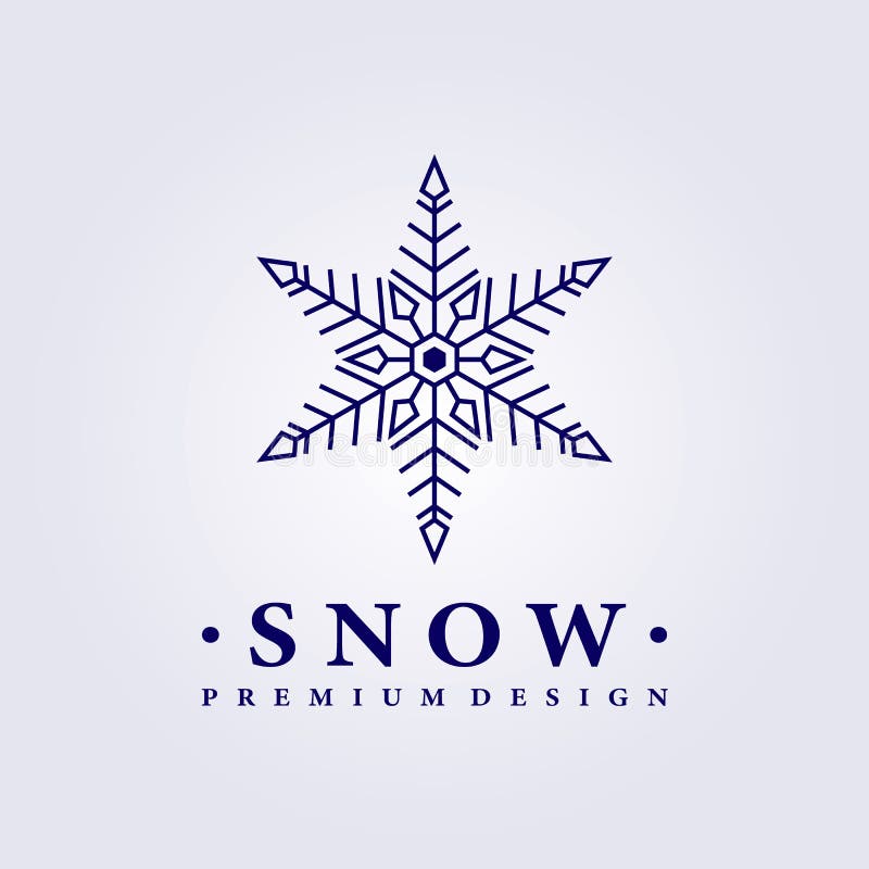 Snow Logo Vector Illustration Design Simple, Icons Symbol Snow Cold ...