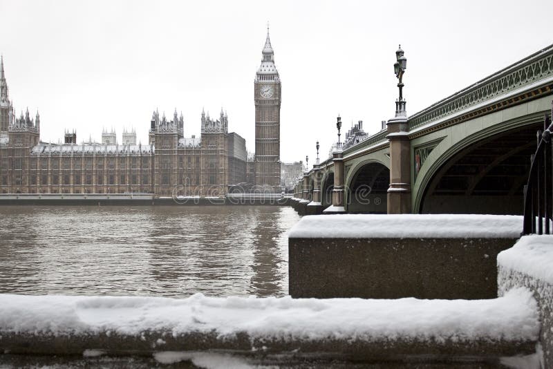 Snow in London stock image. Image of beautiful, international - 17644085