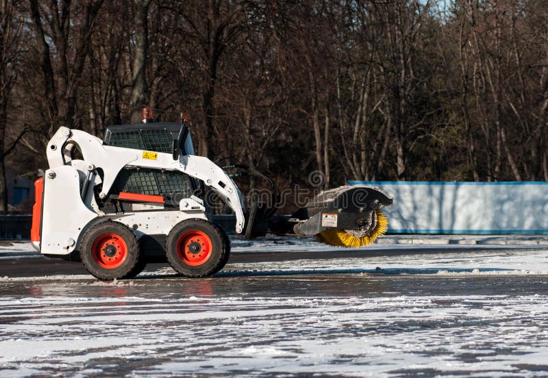 Snow Machine on City Streets Stock Photo - Image of street, season ...