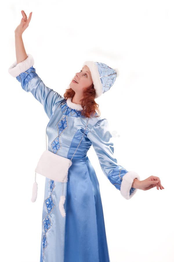 Snow Maiden stock photo. Image of woman, fairy, year - 21945734
