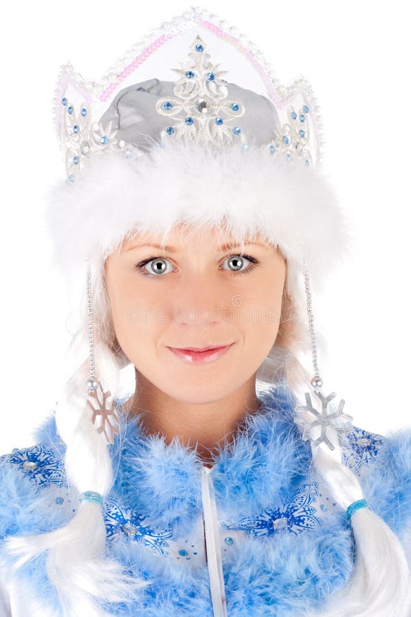 Snow Maiden stock image. Image of caucasian, pretty, celebrate - 24933441