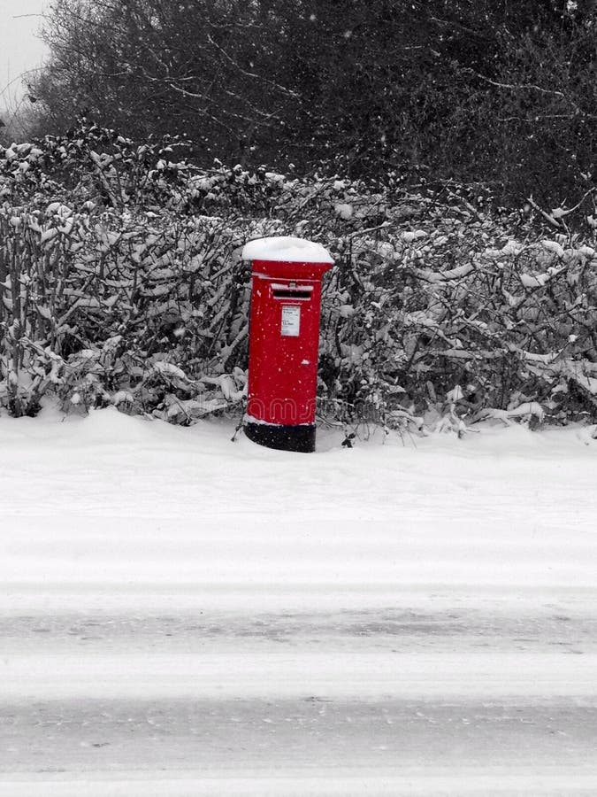Snow mail stock photo. Image of snow, british, mail, topped - 43705364