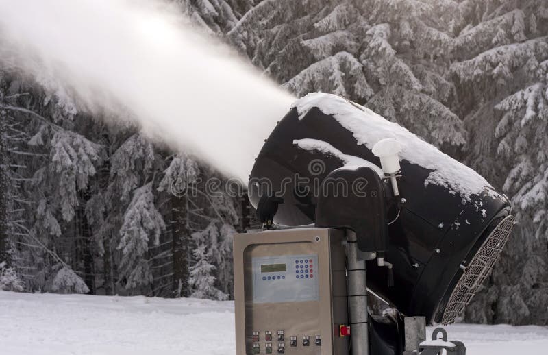 Snow maker stock image. Image of outdoors, weather, frost - 18012001