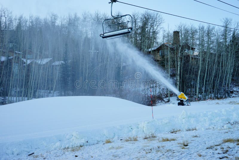 Snow maker stock image. Image of crested, highway, house - 107709545