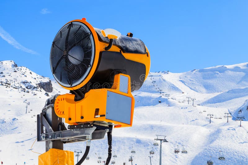 Snow maker stock image. Image of alps, skiing, seasonal - 39019969