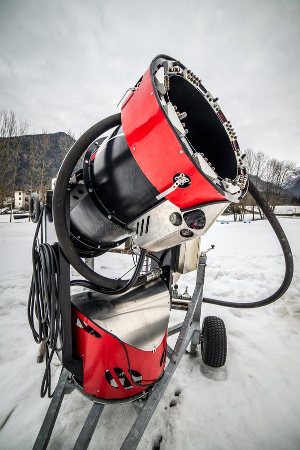 Snow Making Machine Close Up. Stock Photo - Image of equipment ...