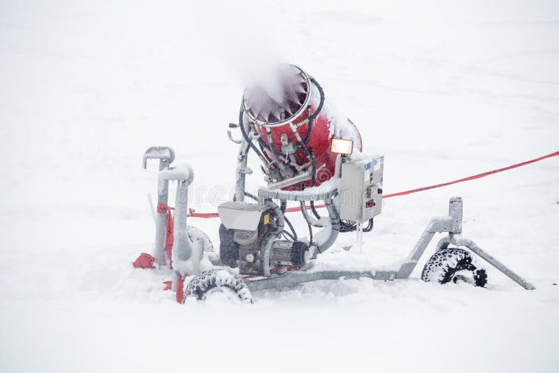 Snow making machine stock photo. Image of food, frozen - 218119878