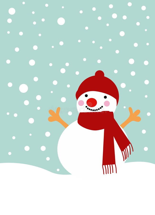 Snow man stock vector. Illustration of snowman, bristle - 11736856