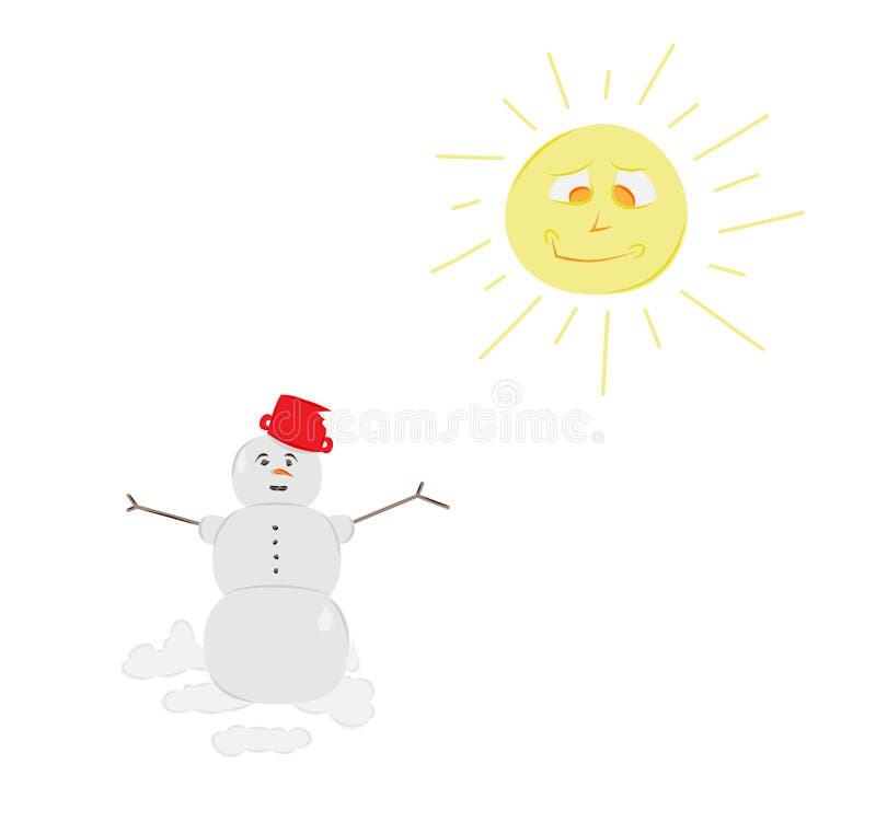 Melting Snowman Stock Illustrations – 219 Melting Snowman Stock ...