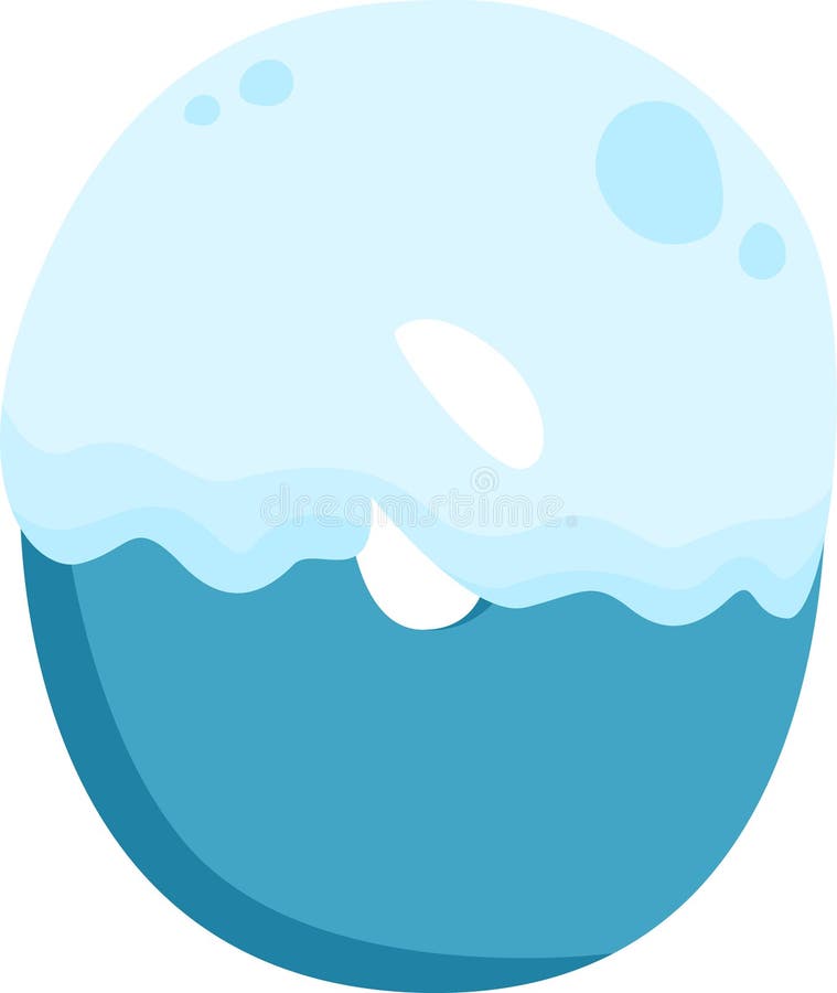 Snow Melt Font Vector Design Stock Image - Illustration of cold, whale ...