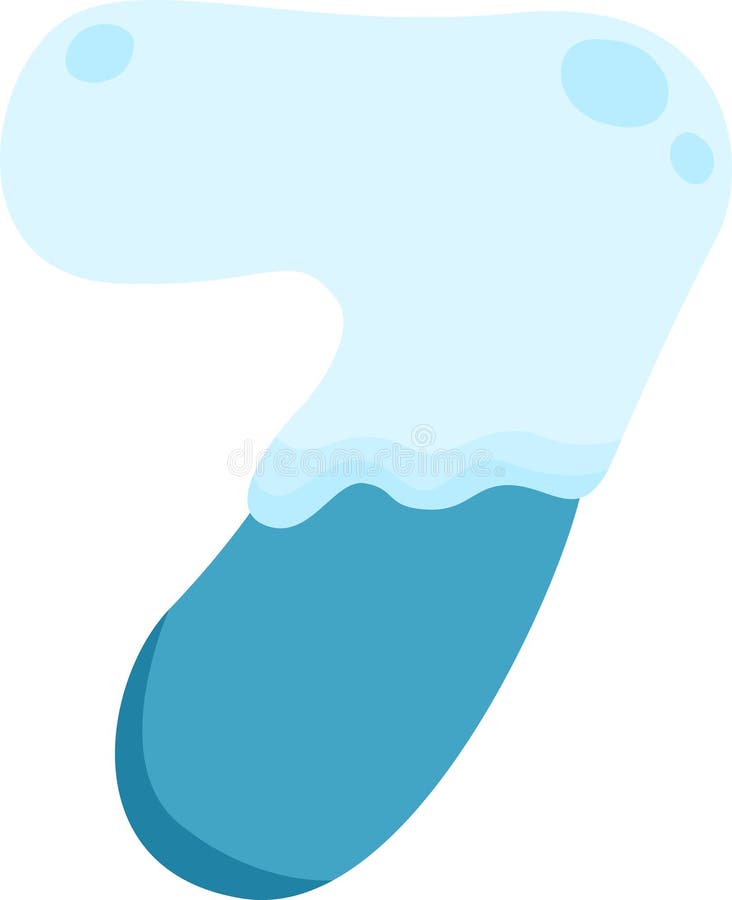 Snow Melt Font Vector Design Stock Image - Illustration of snow, vector ...