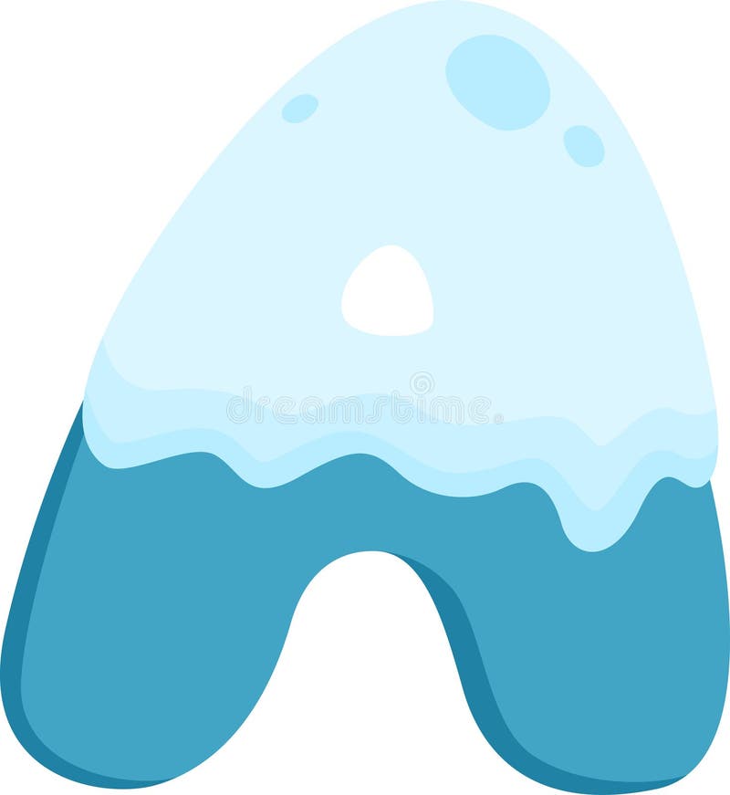 Snow Melt Font Vector Design Stock Image - Illustration of melt, text ...