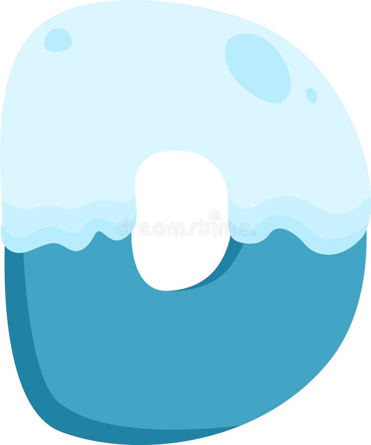 Snow Melt Font Vector Design Stock Photo - Illustration of text, glyph ...