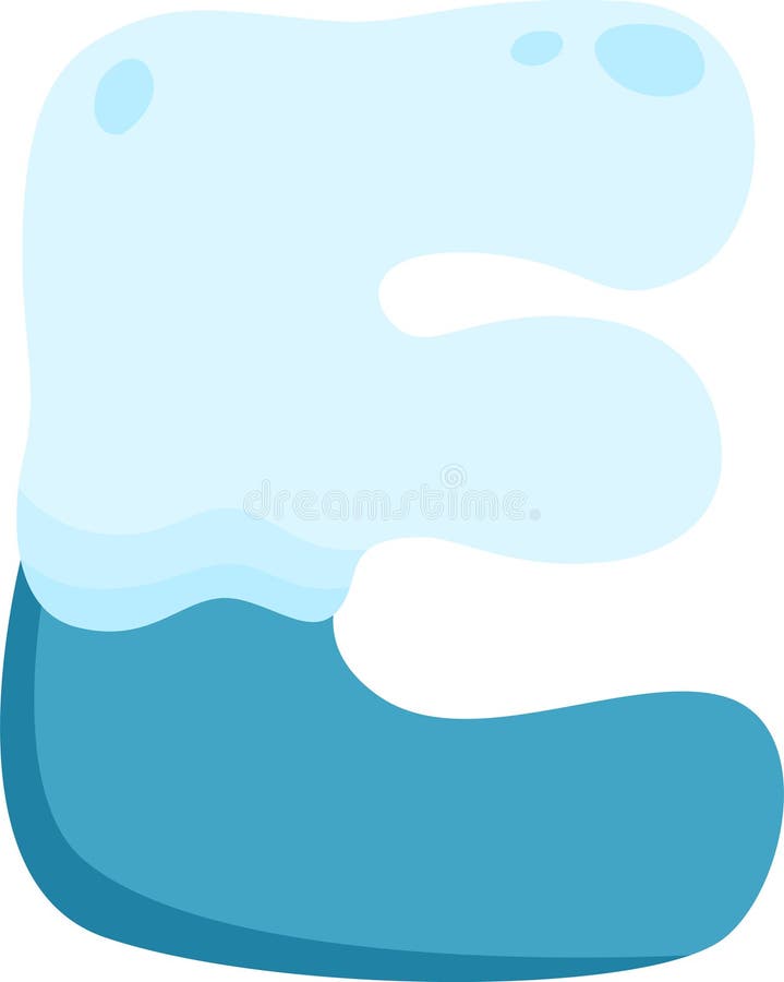 Snow Melt Font Vector Design Stock Photo - Illustration of text, cold ...