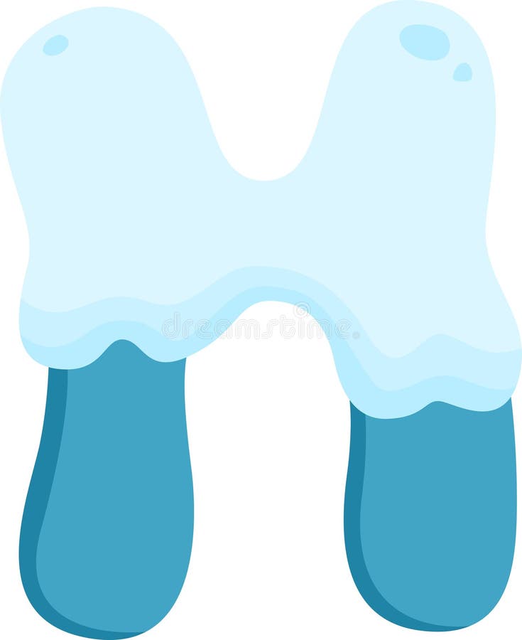 Snow Melt Font Vector Design Stock Photo - Illustration of winter, type ...