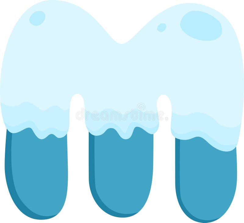 Snow Melt Font Vector Design Stock Image - Illustration of winter, text ...