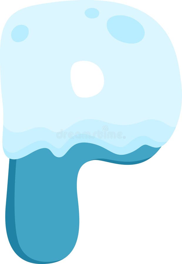 Snow Melt Font Vector Design Stock Image - Illustration of draw, glyph ...