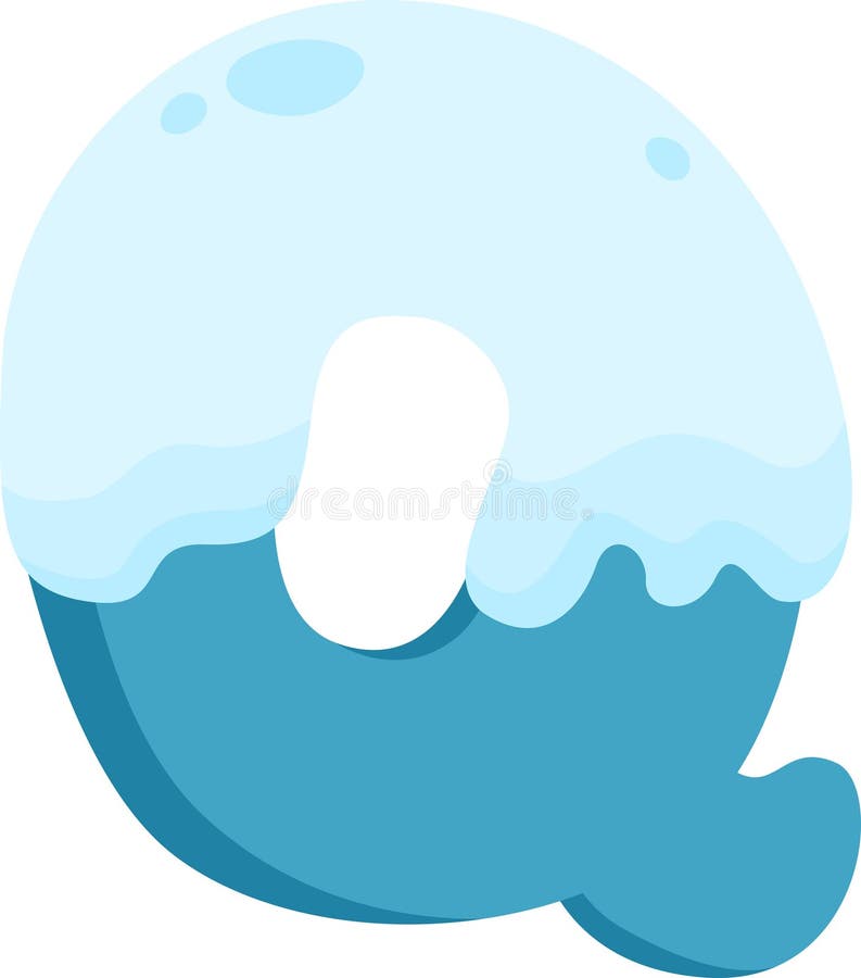 Snow Melt Font Vector Design Stock Image - Illustration of number ...