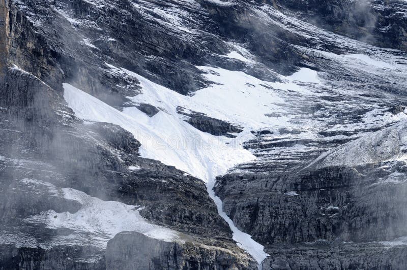 Snow Melting on the Mountain Stock Photo - Image of europe, nature ...
