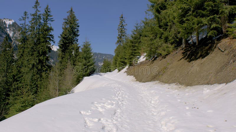 Snow Melting on the Mountains during Spring Stock Video - Video of cold ...