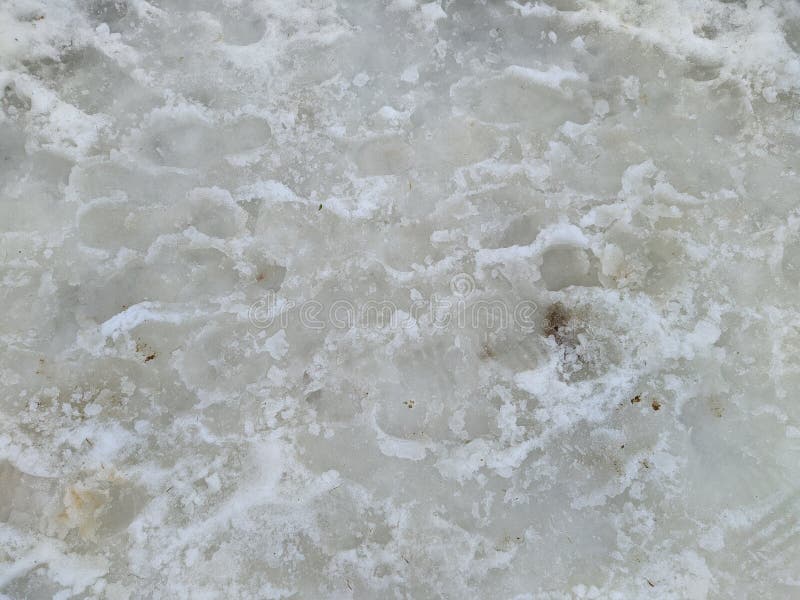 Snow Melts Outside Leaving Mud and Puddles Stock Photo - Image of ...
