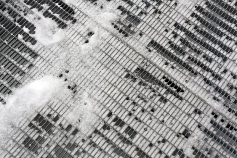 Snow on Metal Floor Texture. Stock Image - Image of abstract, backdrop ...