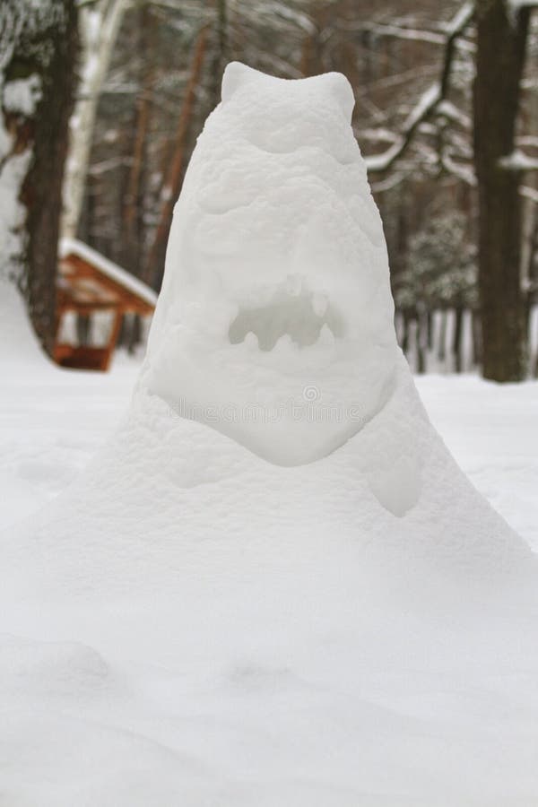 Snow Monster in the Oak Forest Stock Photo - Image of freeze, nature ...