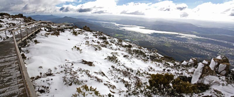 Snow on Mount Wellington, Hobart Stock Photo - Image of winter ...
