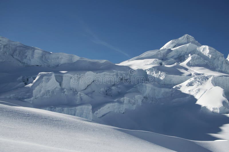 Snow mountain stock image. Image of mountaineering, freeze - 1346273