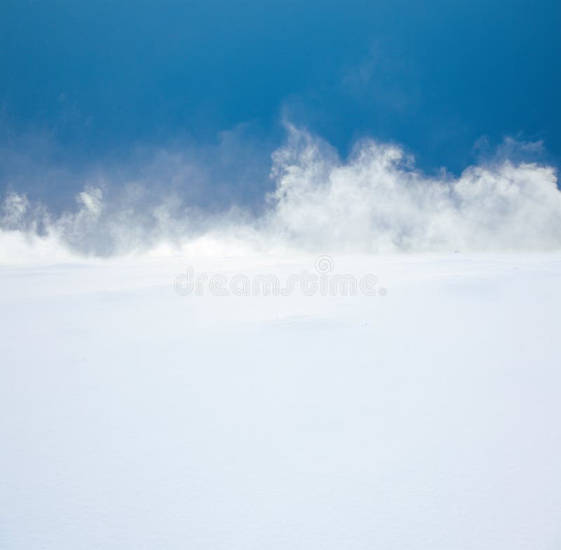 Snow mountain and blue sky stock photo. Image of country - 11954054
