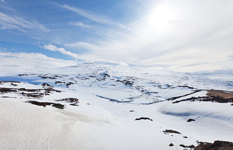 Snow mountain and blue sky stock photo. Image of country - 11954054