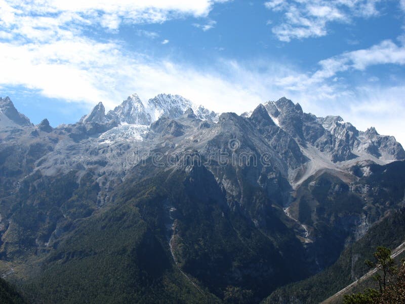 Snow mountain in China stock image. Image of travel, snowy - 4515135