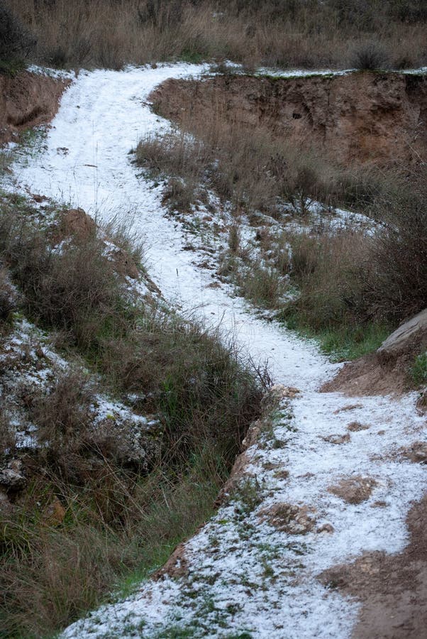 Snow on the mountain floor stock photo. Image of christmas - 244024372