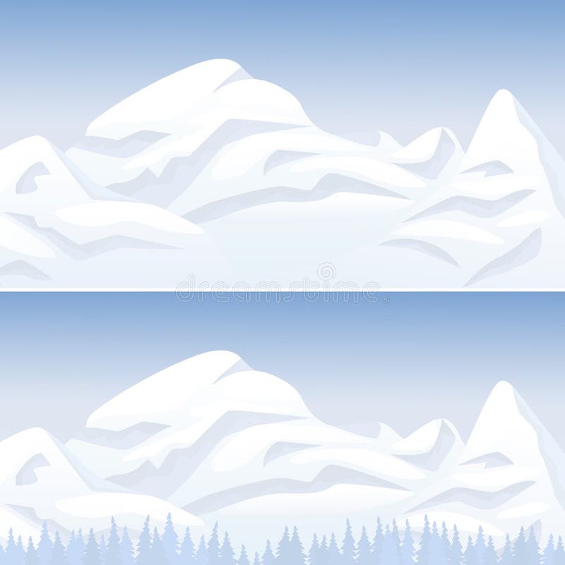 Snow Mountain Cartoon Stock Illustrations – 29,308 Snow Mountain ...