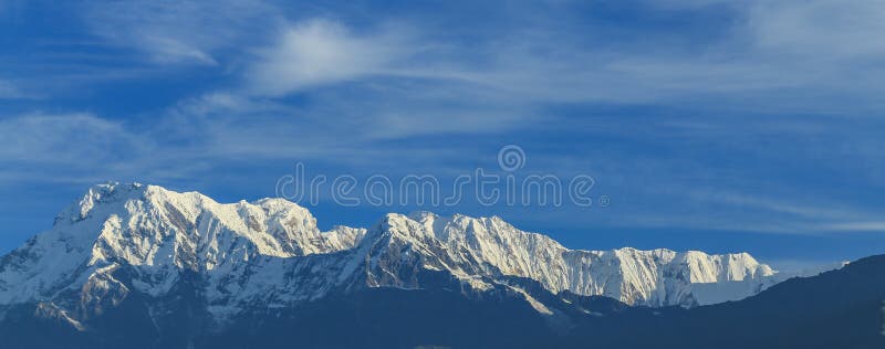 The Snow Mountain in Pokhara,nepal Stock Image - Image of cumulus, snow ...