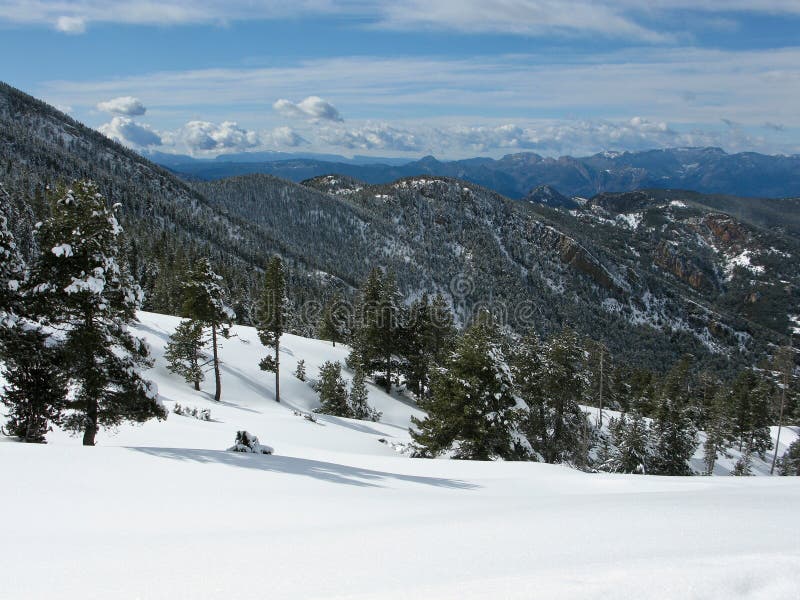 Snow mountain Pyrenees stock photo. Image of blue, range - 19005698