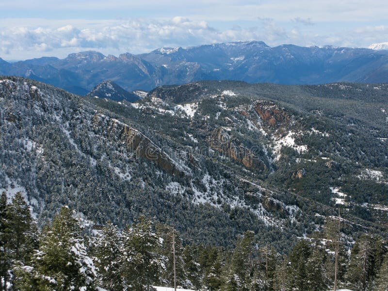 Snow mountain Pyrenees stock image. Image of peak, beautiful - 19005701