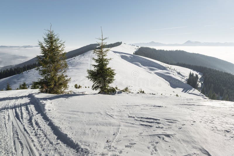 Snow mountain ridge stock image. Image of mountain, high - 262918315