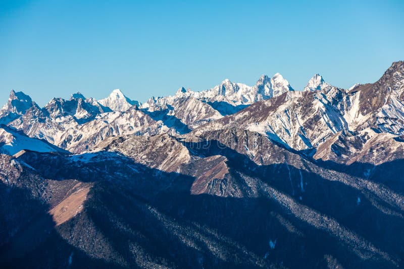 Snow Mountain in Winter of China Stock Photo - Image of china, mountain ...