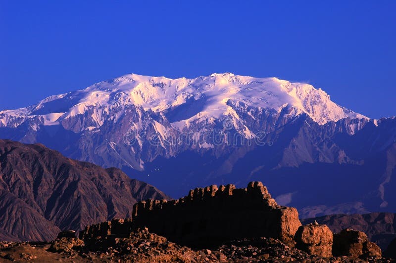 Snow Mountains stock image. Image of tibet, shadow, spring - 8323555