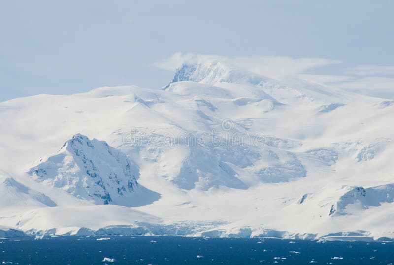 Snow Mountains in Antarctic Stock Photo - Image of extreme, terrain ...