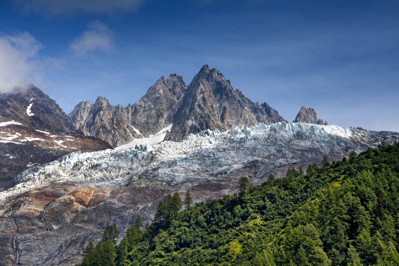 Snow in the Mountains in Summer. Stock Photo - Image of holiday ...
