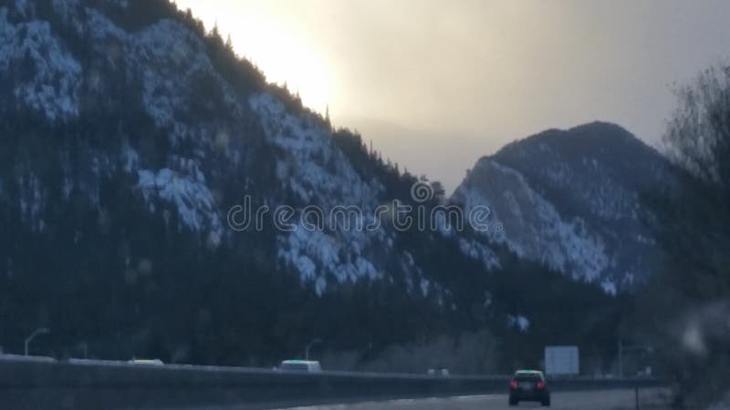 Snow moving into the area stock image. Image of highway - 204321113