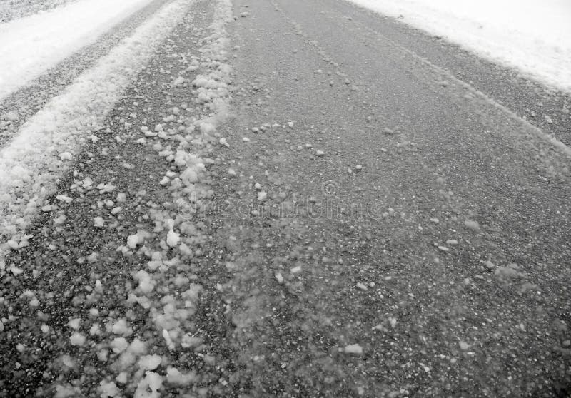 Snow mud on street stock image. Image of outdoor, street - 37085577