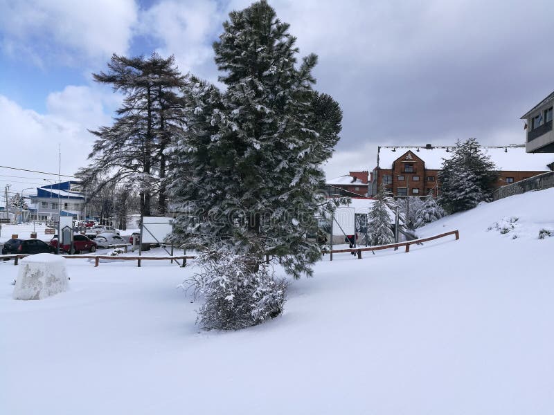 Snow in October Near Desert View Watchtower at Grand Canyon, Arizona ...