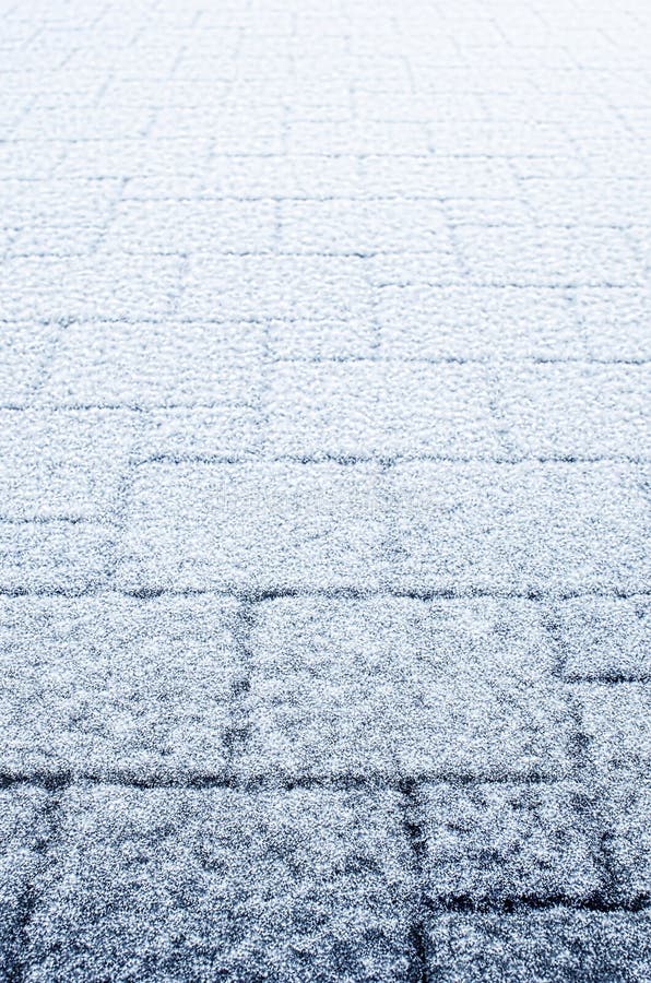 Snow on patio stock photo. Image of textured, snowy, pavement - 28279076
